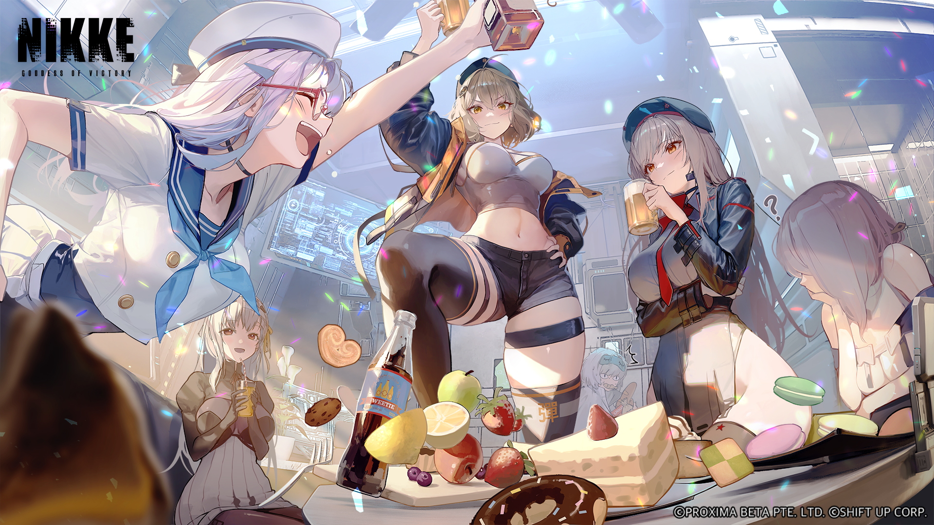 ggoc ill goddess of victory: nikke anis modernia neon (nikke) rapi (nikke) scarlet (nikke) snow ...